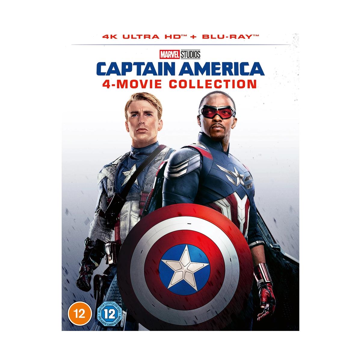 Captain America - 4 Film Collection [4K Ultra HD + Blu-ray] – DVD Hub